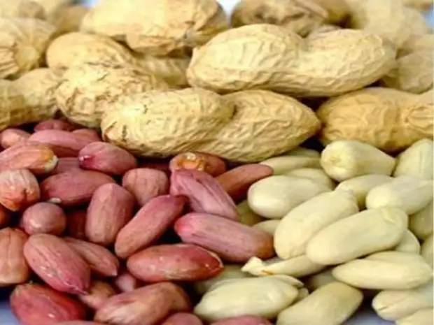 različne vrste arašidov