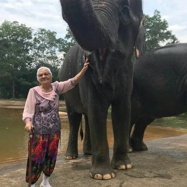 Hun fortsetter å publisere fantastiske bilder fra forskjellige deler av verden Lena Ershova, bestemor, i verden, mennesker, pensjonist, pensjonisttilværelse, reise