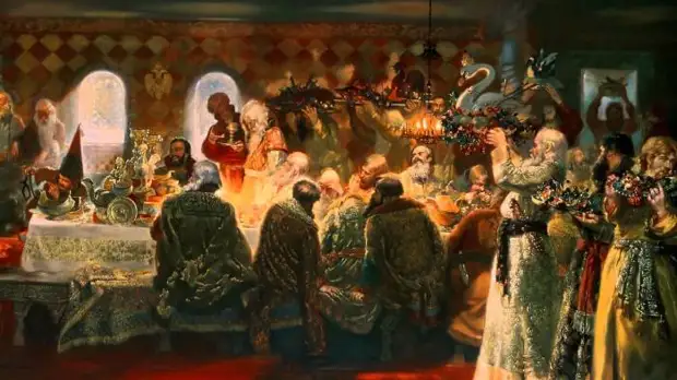 Feasts Tsarist di Rusia: Kumaha feasts anu disusun, sarta naon anu lumangsung ka gluttons jeung drunks