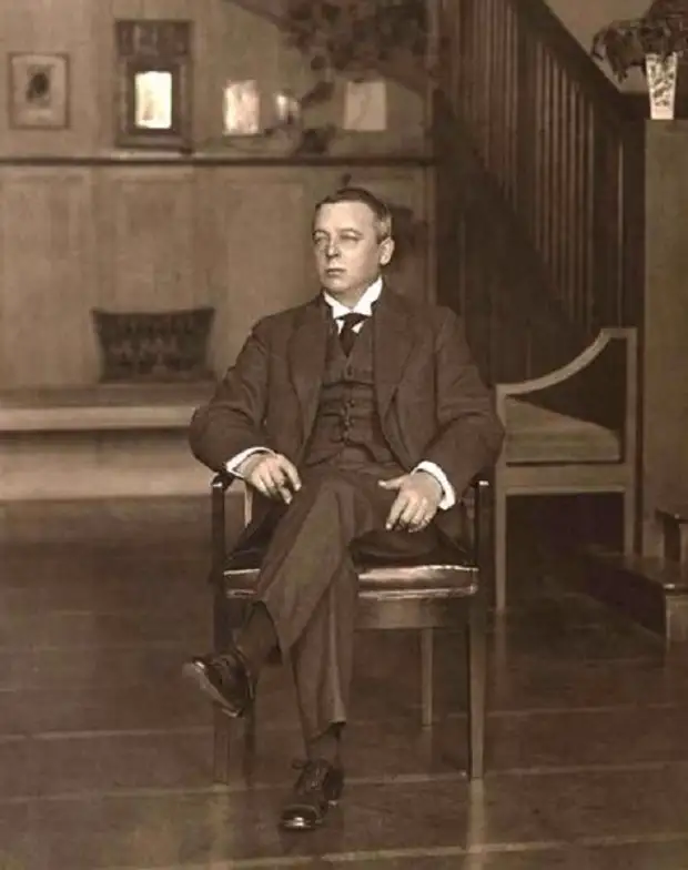 Шехтель у своєму останньому будинку, 1910 р.