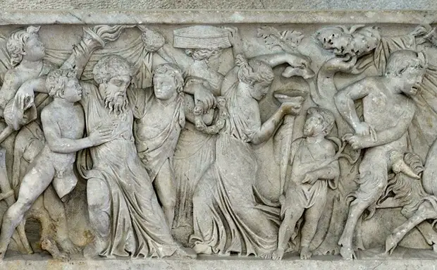 The Roman sarcophagus Secret Cabinet