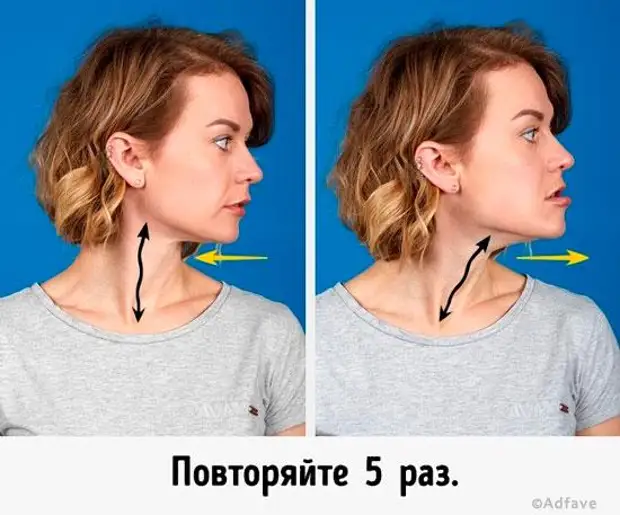 7 most effective exercises to get rid of a double chin