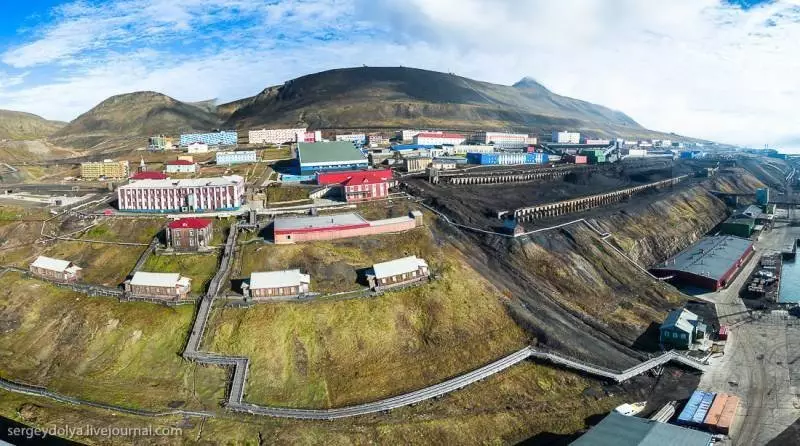 Barentsburg Norvégia legészakibb orosz faluja