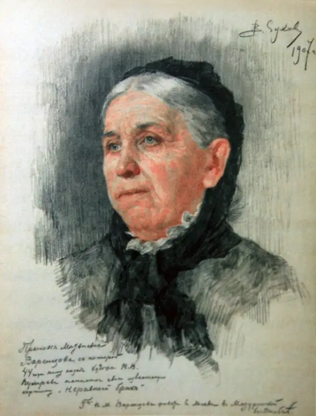 P.M. Varentsova. Riiklik Tretjakovi galerii. Kunstnik V.D. Suhhov, 1907