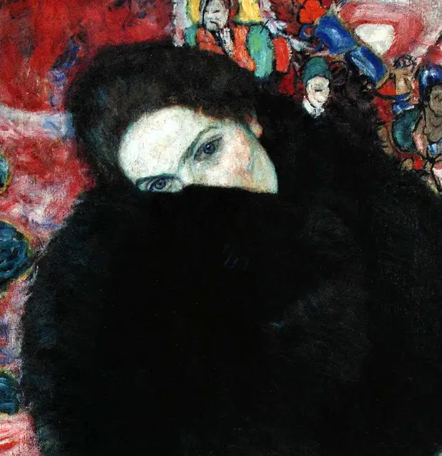 Lady with a muff klimt