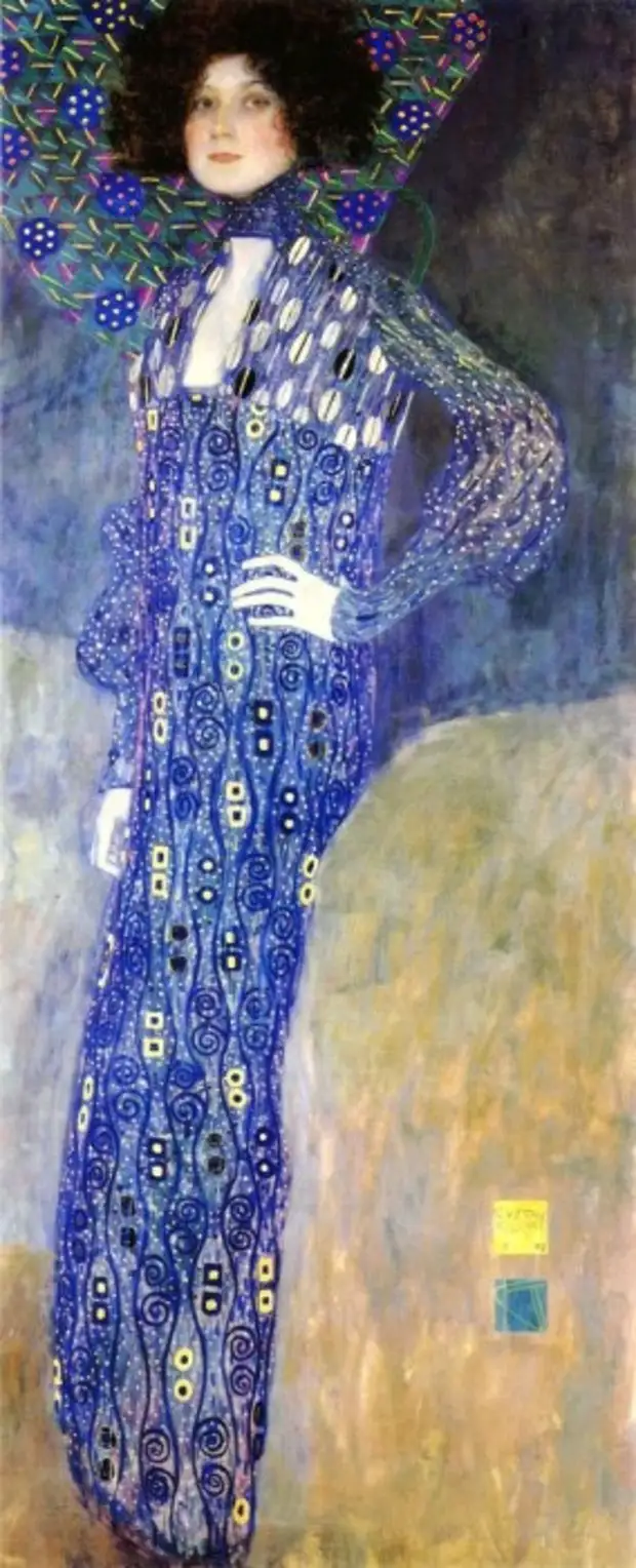 Emilia Flöge, umuhanzi Gustav Klimt, 1902. / Ifoto: www.blog.i.ua