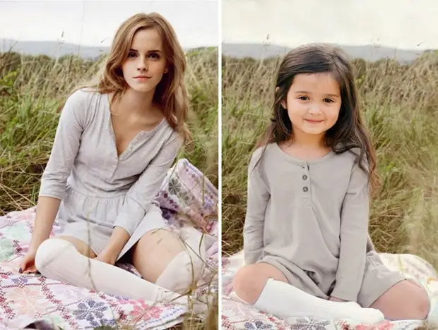 ဗြိတိန်ရုပ်ရှင်မင်းသမီး Emma Watson နှင့် Scout ။