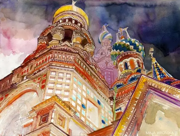 Maya Vronskaya ká watercolor ilu