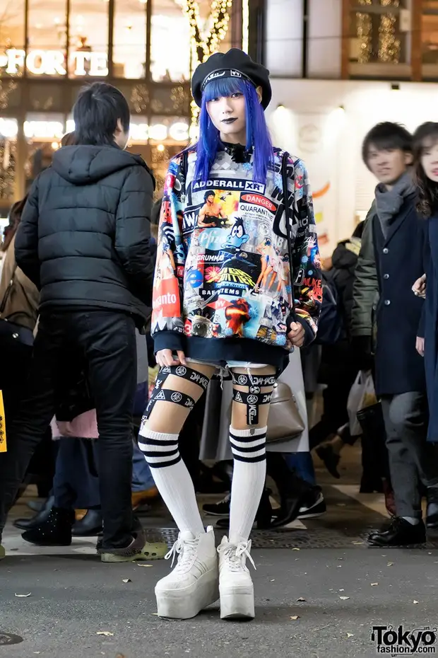 東京街頭日本時尚達人的時尚裝束