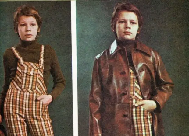 Nikita Mikhailovsky demonstrates children's clothing in a 1970s fashion magazine. | Photo: kino-teatr.ru