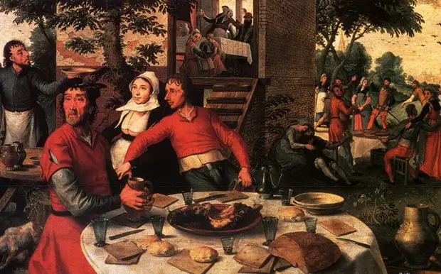 Köylü tatili. Peter Artsen, 1551. | Fotoğraf: ru.wahooart.com.