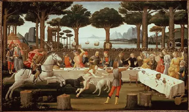 وليمة نموذجية في العصور الوسطى. | الصورة: proeticet.ru.