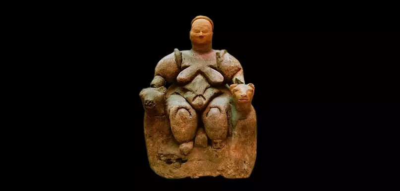 6000 SM, wanita duduk dari atalhöyük