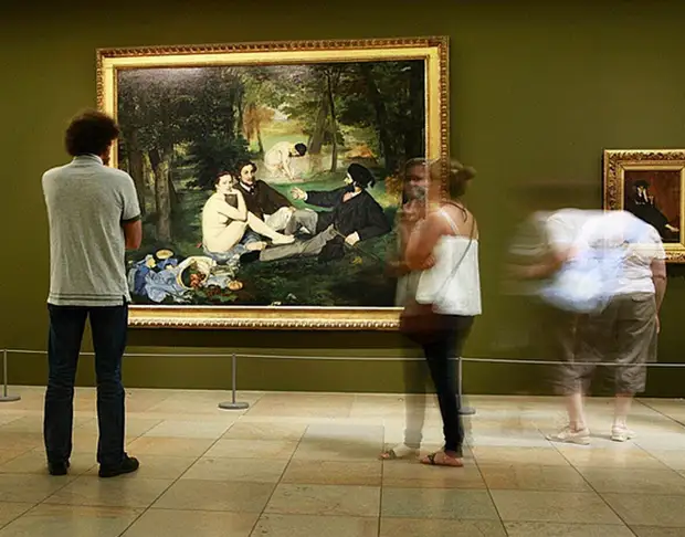 Lukisan Manet ing galeri.