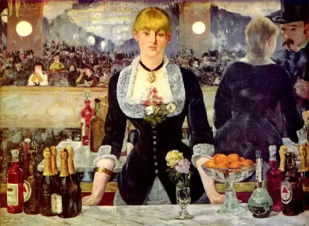 Bar ing Folies Bergères. Manet.