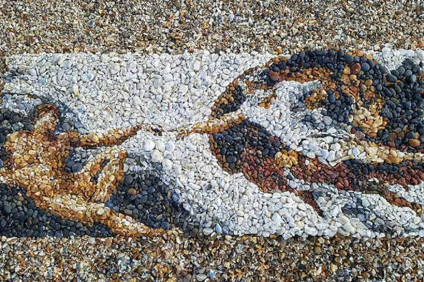Fantastiske malerier af Justin Bateman af strandsten og sten