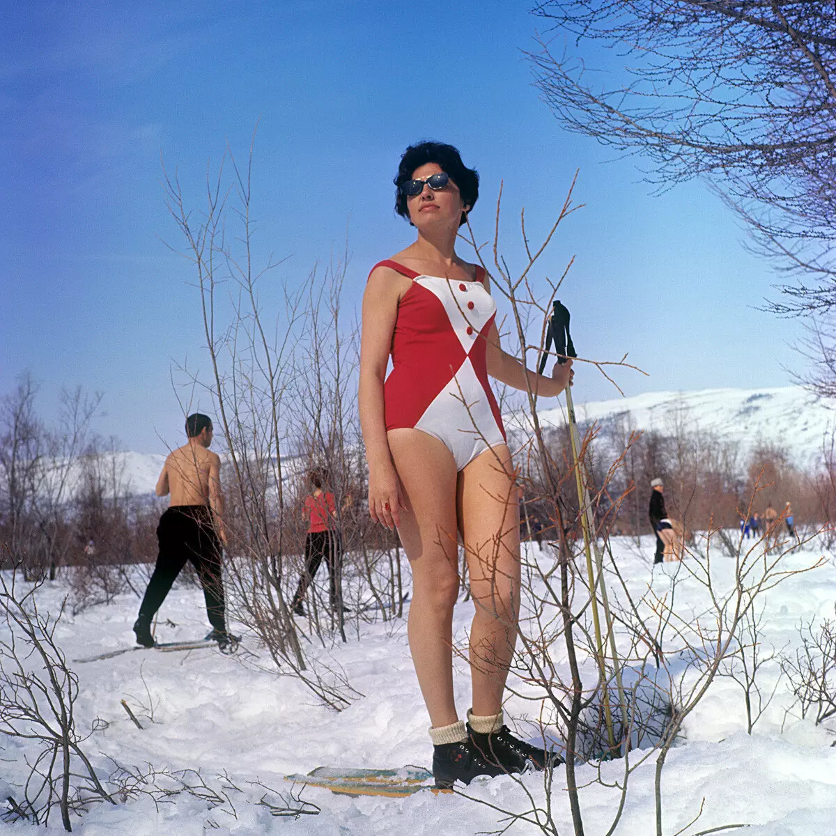 Vacationers ing tlatah sanatorium ing wilayah Magadan, 1968. (c) V. Korobeinikov / Sputnik