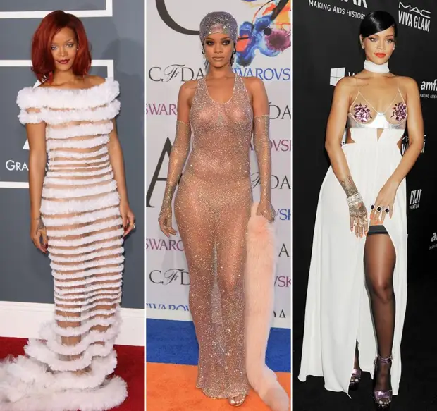 Los ntawm Marilyn mus rau Rihanna. 30 hottest celebrity outfits