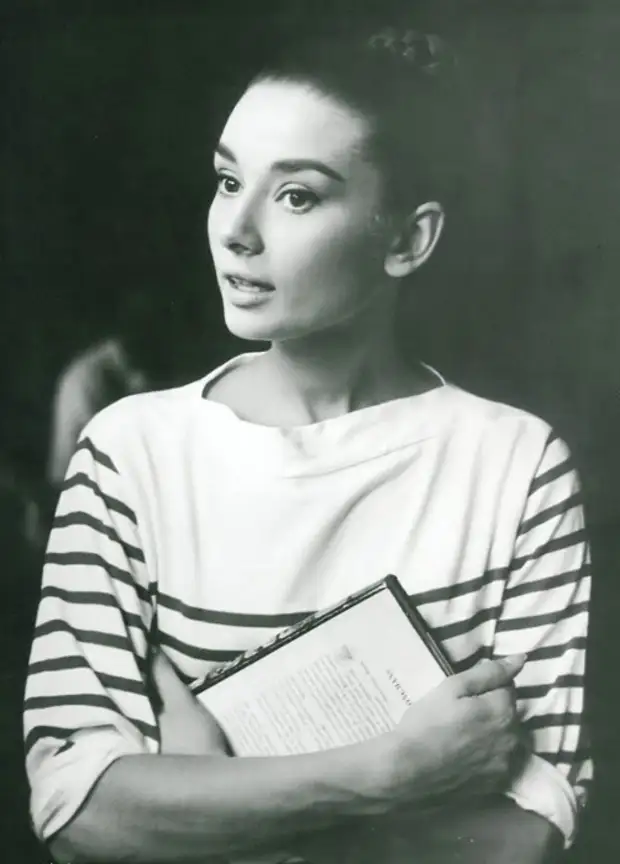 Audrey Hepburn Romadakı Cinecitt Studios-da. 1955-ci ilin avqustu Şəkil: Pierluici Praturlon.