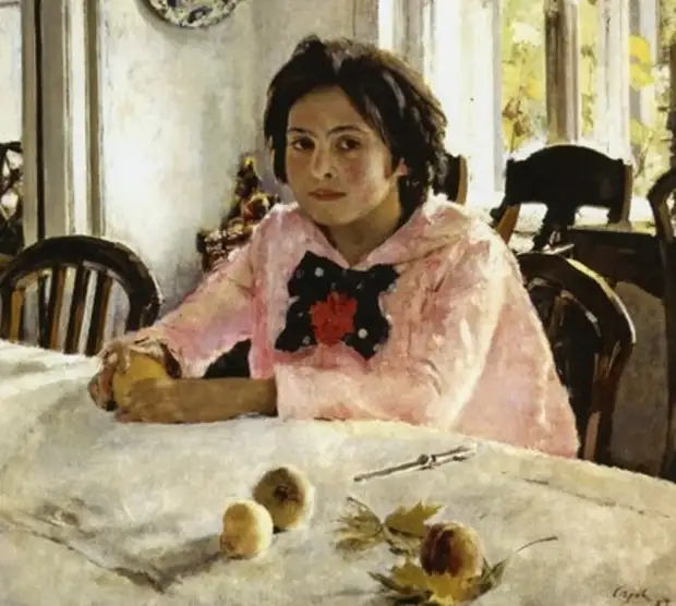 Valentin Serov. Girl with Peaches, 1887. Detail