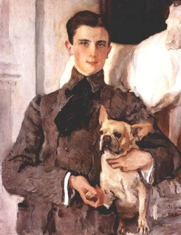 Valentin Serov. Portráid de Count Sumarokov-Elston le madra, 1903