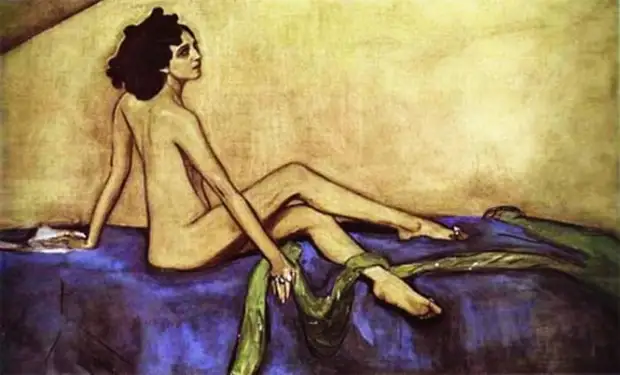 Valentin Serov ។ រូបភាពរបស់ Ida Rubinstein ឆ្នាំ 1910