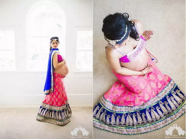 Без табу: индийска жена реши да направи фотосесия по време на бременност