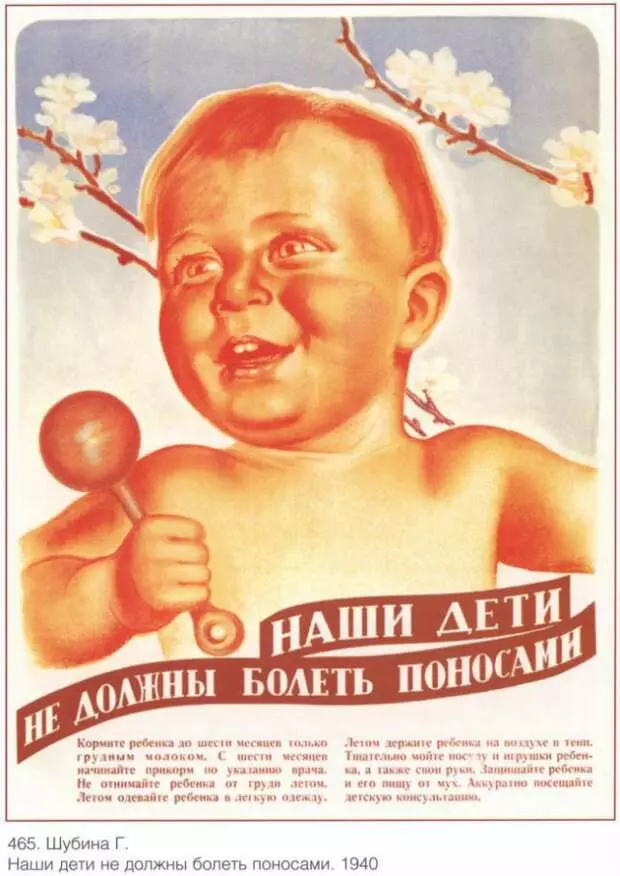 Poster sovietici sulla genitorialità