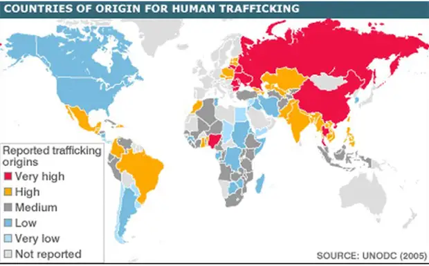 捐助国地图