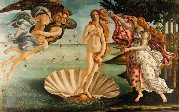 Sandro Botticelli, Venus' fødsel, 1482 - 1486