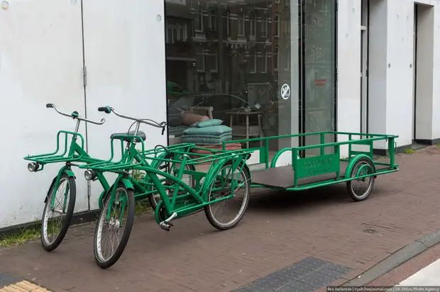 Bicicliști și Amsterdam