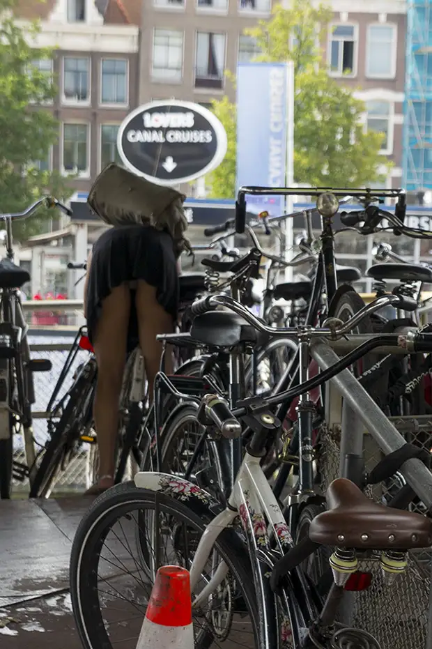 Bicicliști și Amsterdam