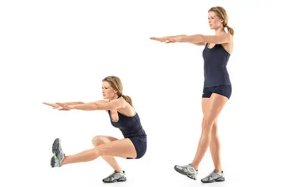 Squats: 14 tipos de exercicios - máis saudables e un efecto visual tanxible!