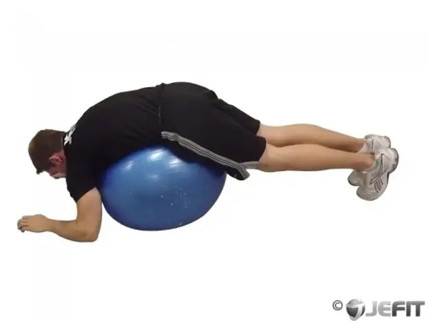 Fitball stretching