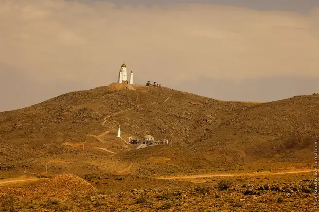 Mars Landschaften vun der Mangyshlak Hallefinsel