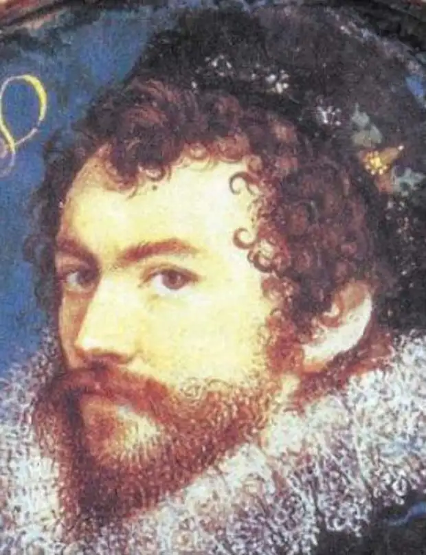 NICHOLAS HILLIARD Autoportret. 1577. Fragment