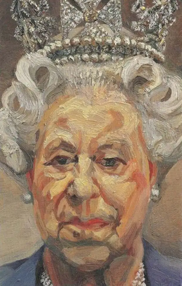 LUSIEN FREUD Umfanekiso ka-Elizabeth II. 2001. Isiqwenga