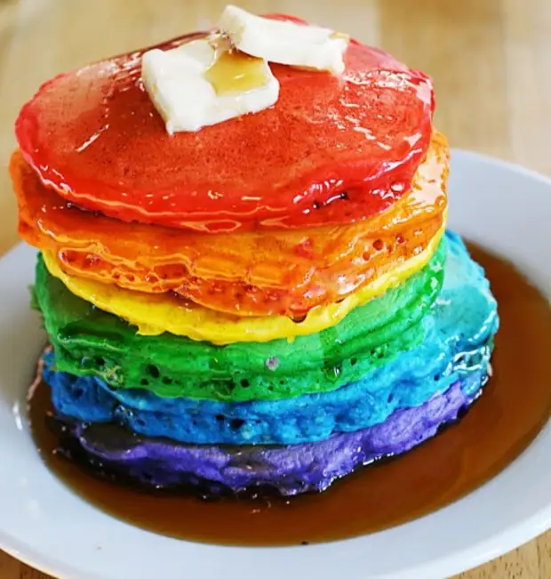 Rainbow Pancakes