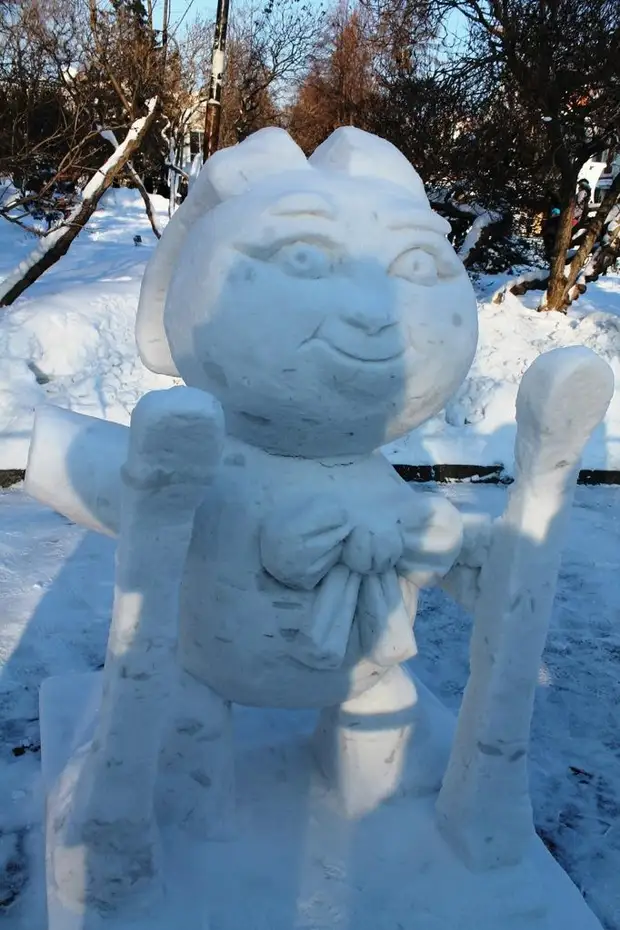 Festival delle sculture di neve a Novosibirsk