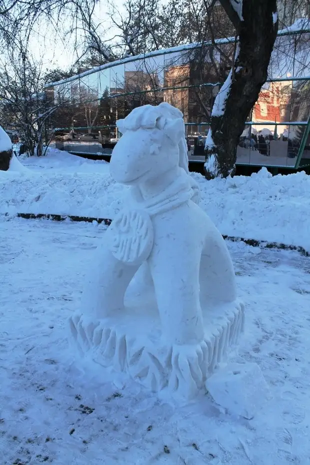 Festival delle sculture di neve a Novosibirsk