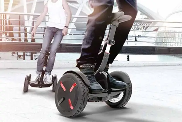 Izithuthi ezitsha: i-hoverboard, i-minisigway, i-scooter yombane kunye ne-unicycle yombane