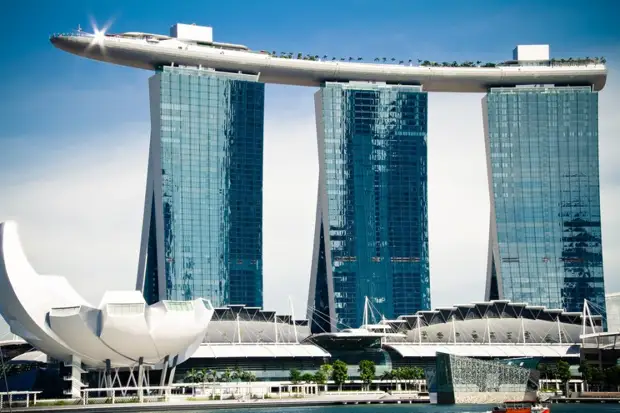 Pisin ki pi wo nan mond lan, Singapore, do kay Marina Bay Sands Skypark la