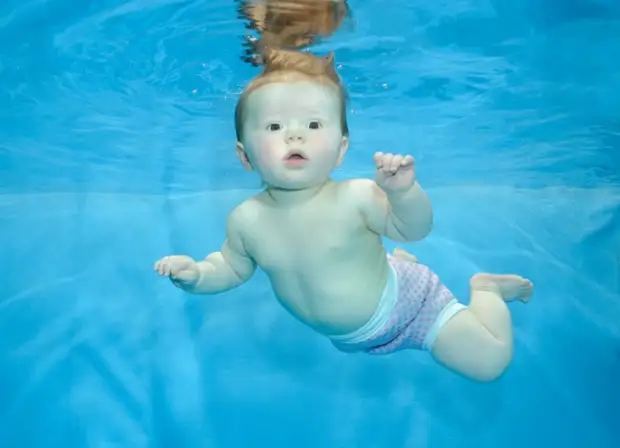 Fotografii uimitoare cu copii sub apă