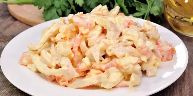 Resep salad cumi lan udang