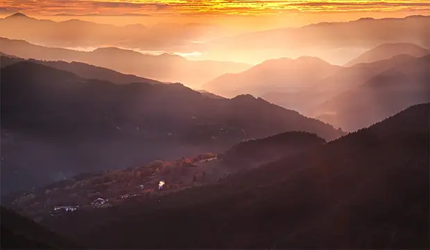 Gün batımı. Fotoqrafların şah əsərləri